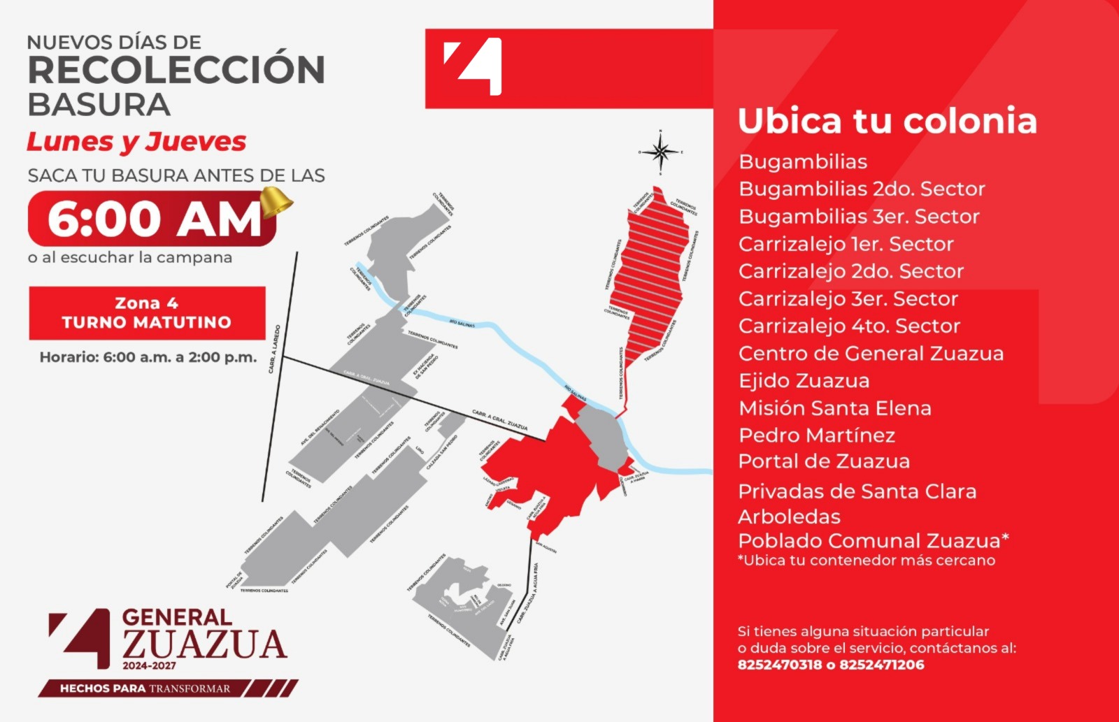 Rutas de recolección de basura - General Zuazua NL